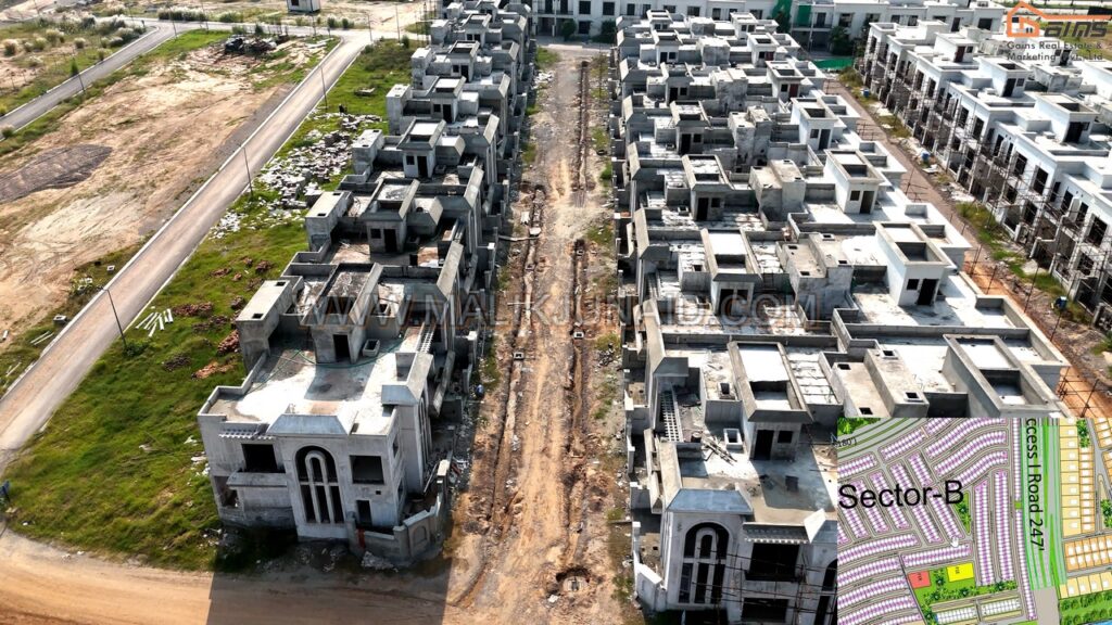 Executive 1 — Sector B Villas | Map Explanation & Drone Video